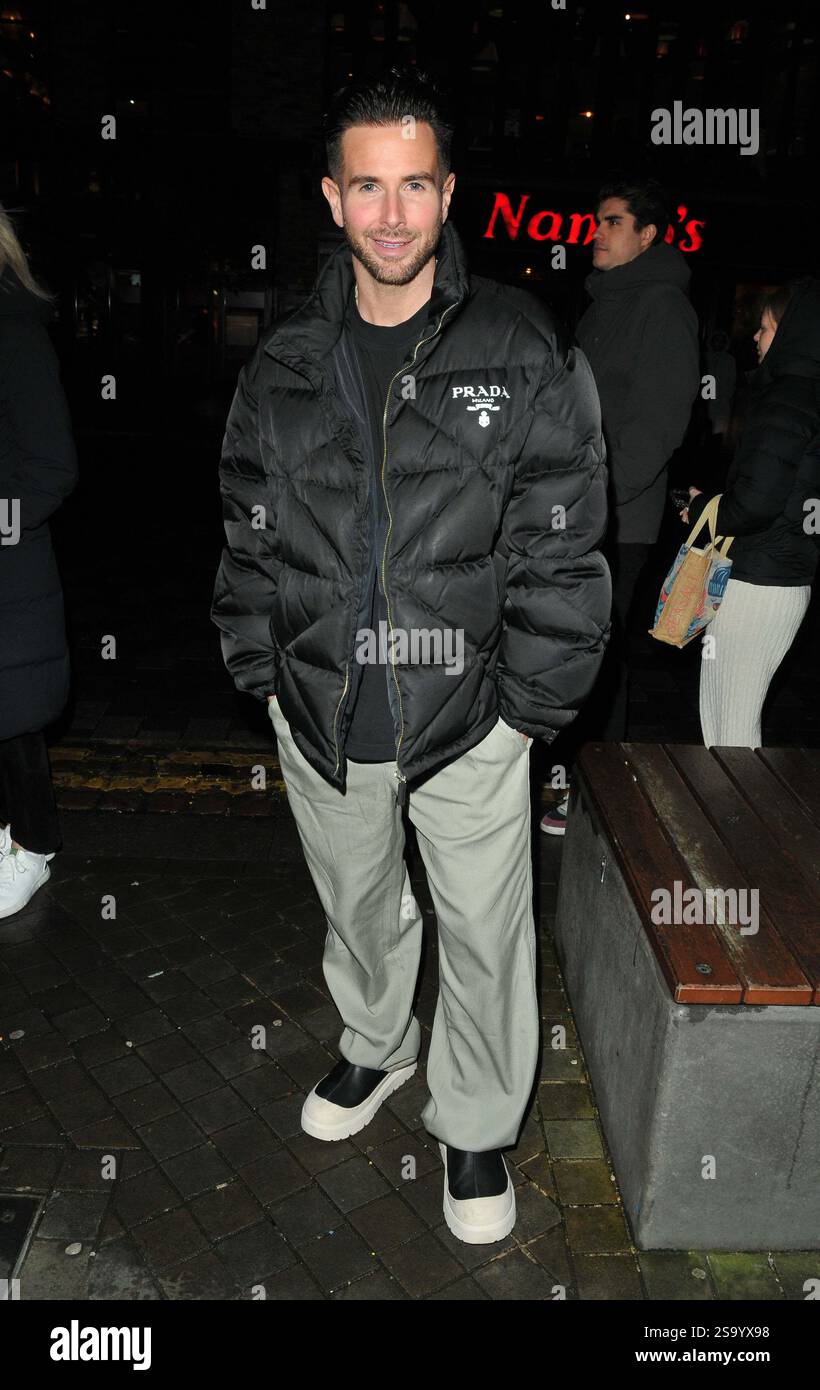 London, UK. 27th Jan, 2025. Aaron Renfree at the "& Juliet" musical ...