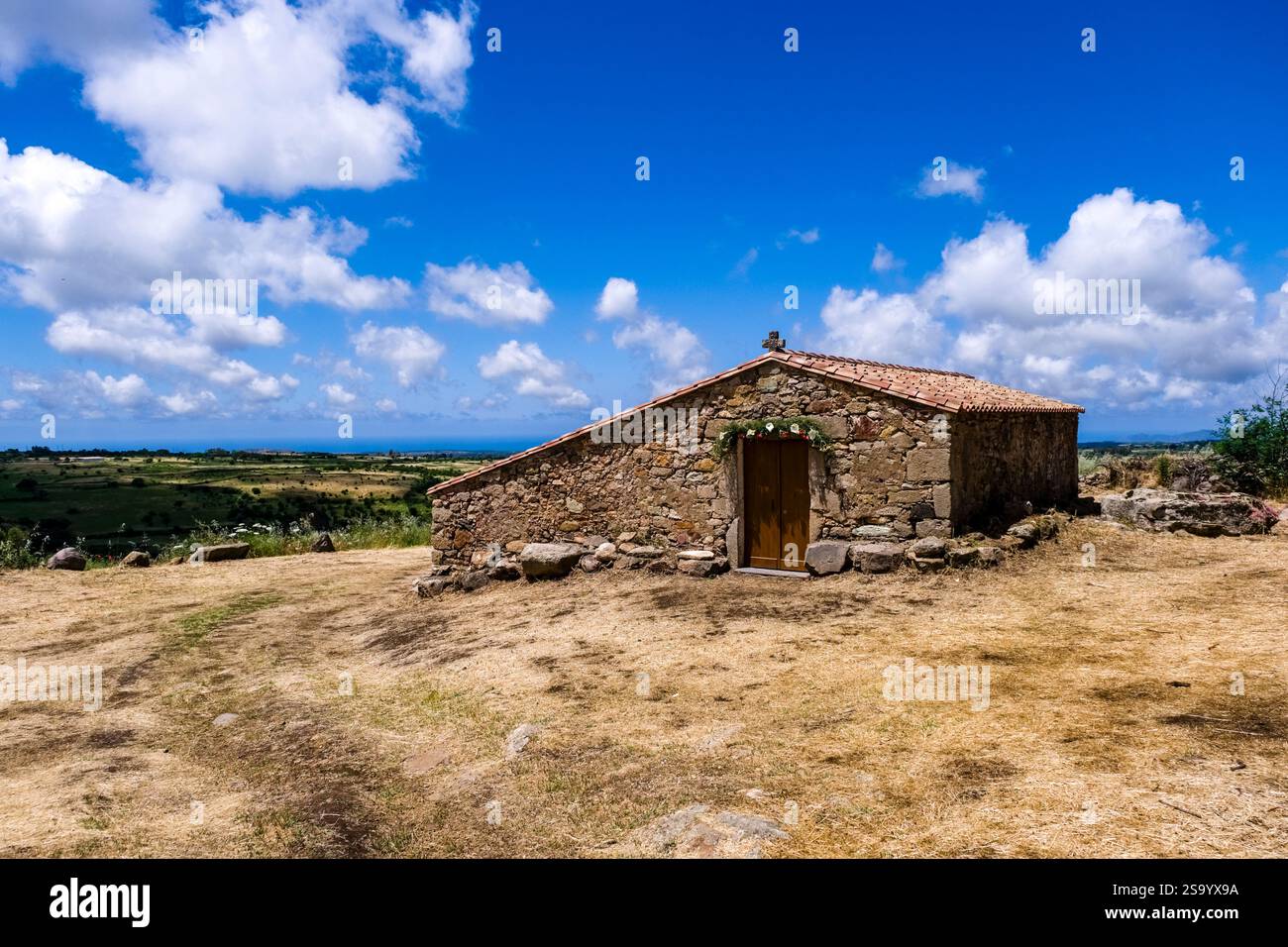 The Chiesa di Santa Barbara church is situated in a secluded location ...