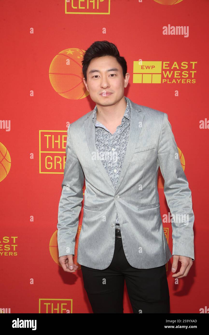 Andrew Ge arrives at the opening night of "The Great Leap" at The ...