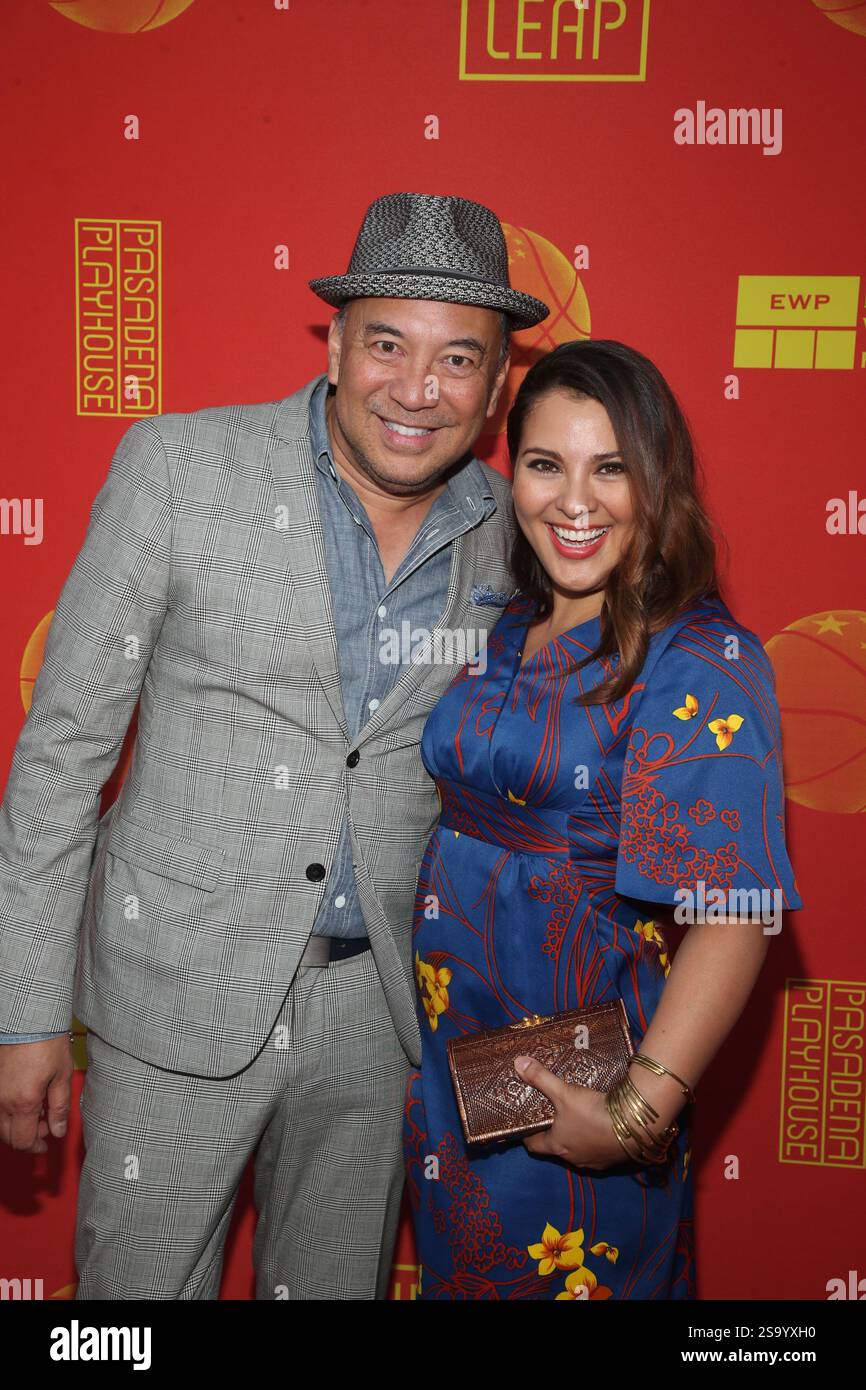 Joey Galon and Giselle "G" Tongi arrive at the opening night of "The ...