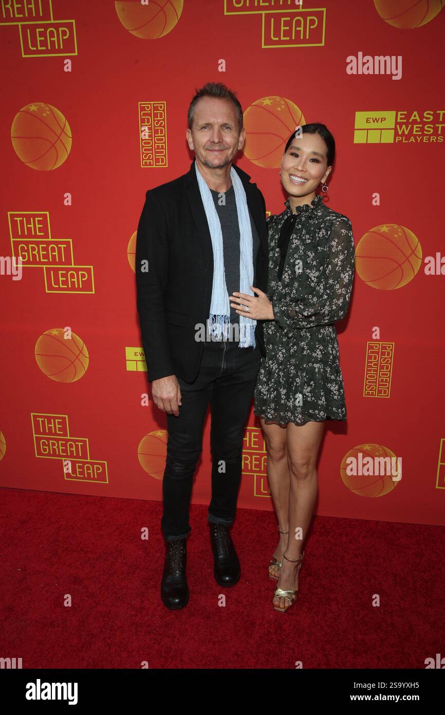Sebastian Roche and Alicia Hannah arrives at the opening night of "The ...