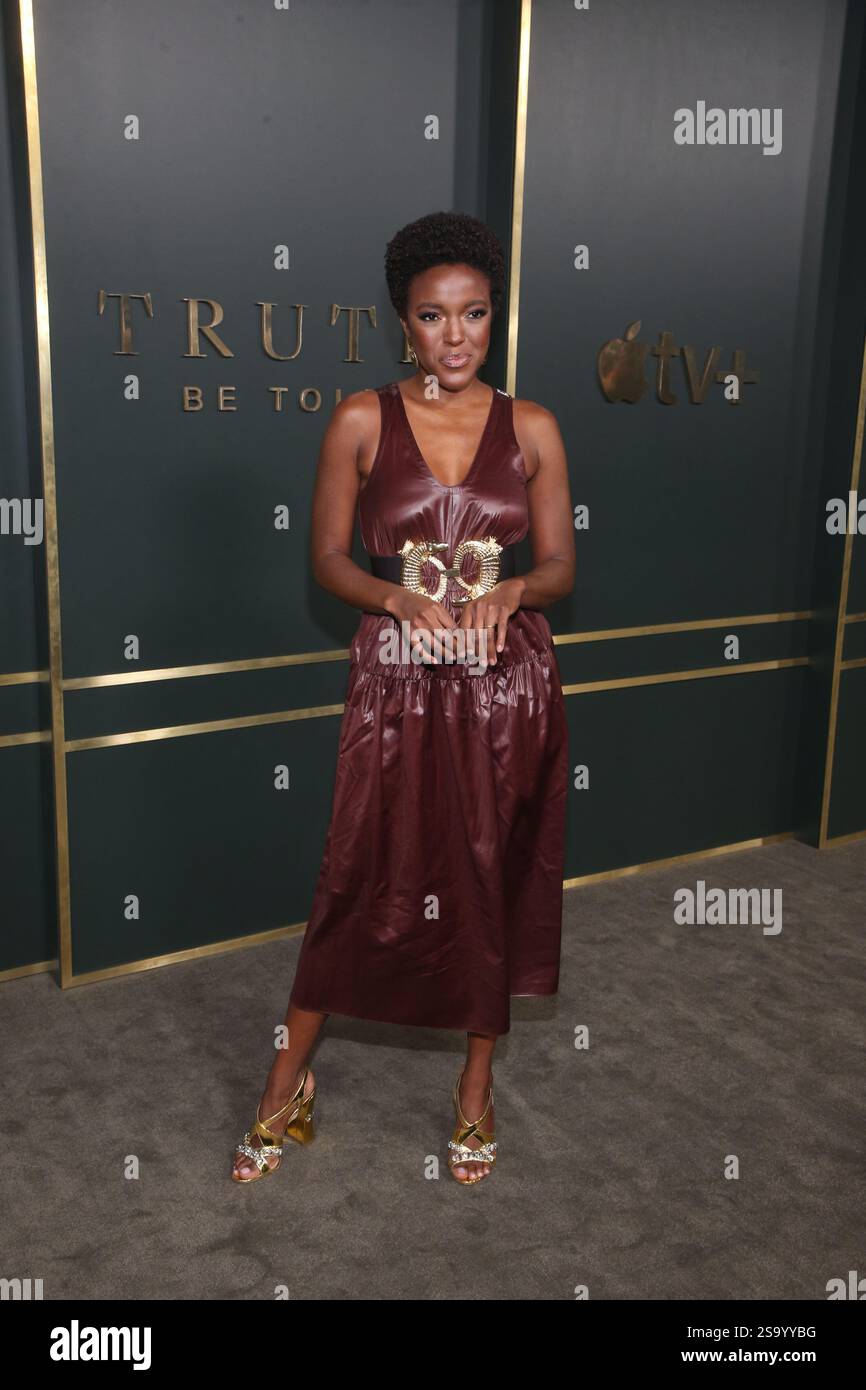 Krys Marshall at the 'Truth Be Told' TV show premiere, Arrivals, Samuel Goldwyn Theater, Los ...
