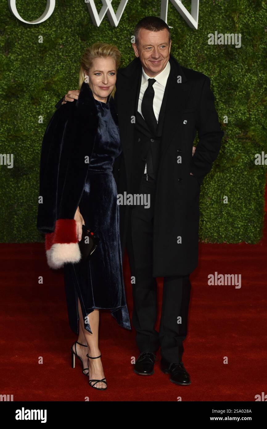 Gillian Anderson and Peter Morgan attends The Crown Series 3 - World ...