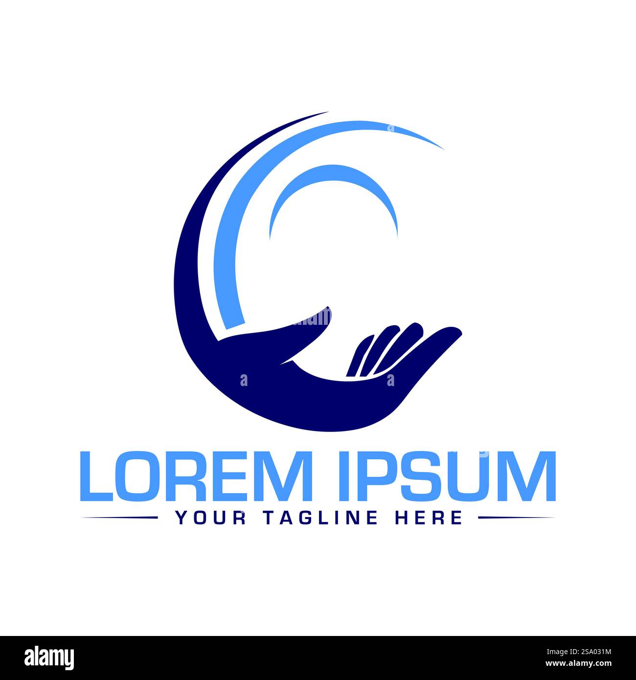 Hand Logo Design, Hand shake Logo Design Stock Vector Image & Art - Alamy