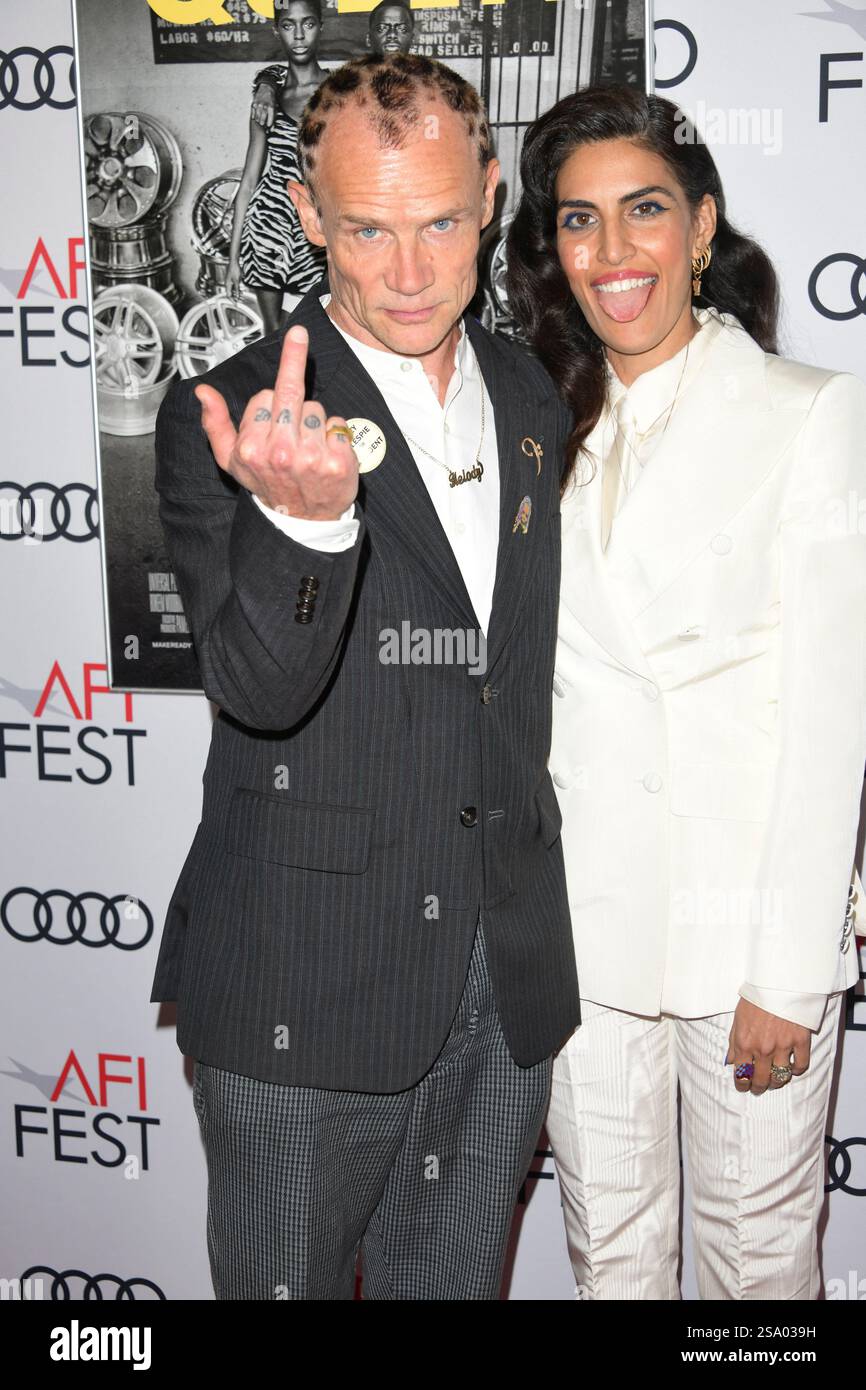 Flea and guest at the 'Queen and Slim' film premiere, Arrivals, AFI ...