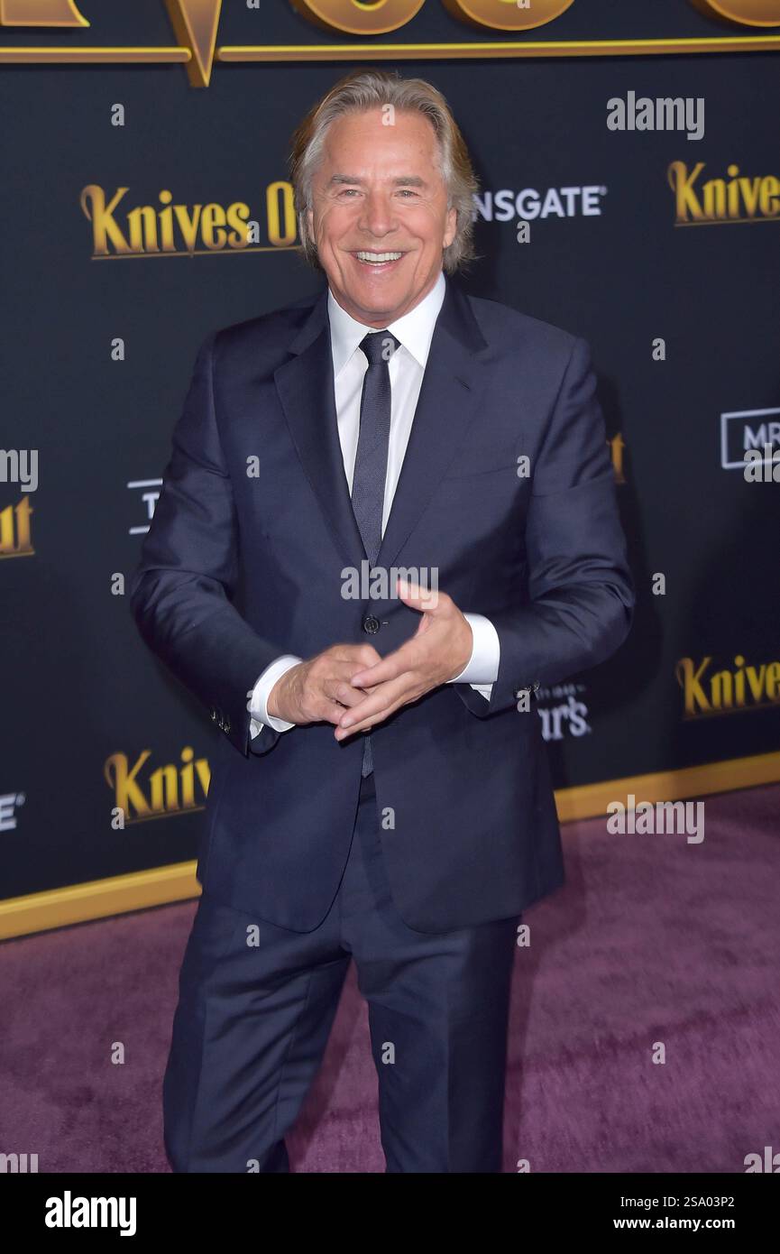 Don Johnson at the 'Knives Out' film premiere, Arrivals, Regency ...