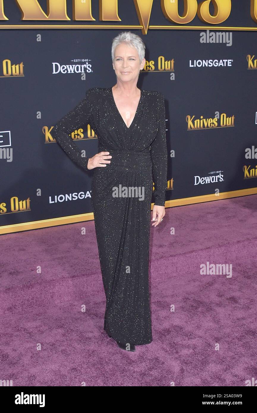 Jamie Lee Curtis at the 'Knives Out' film premiere, Arrivals, Regency ...