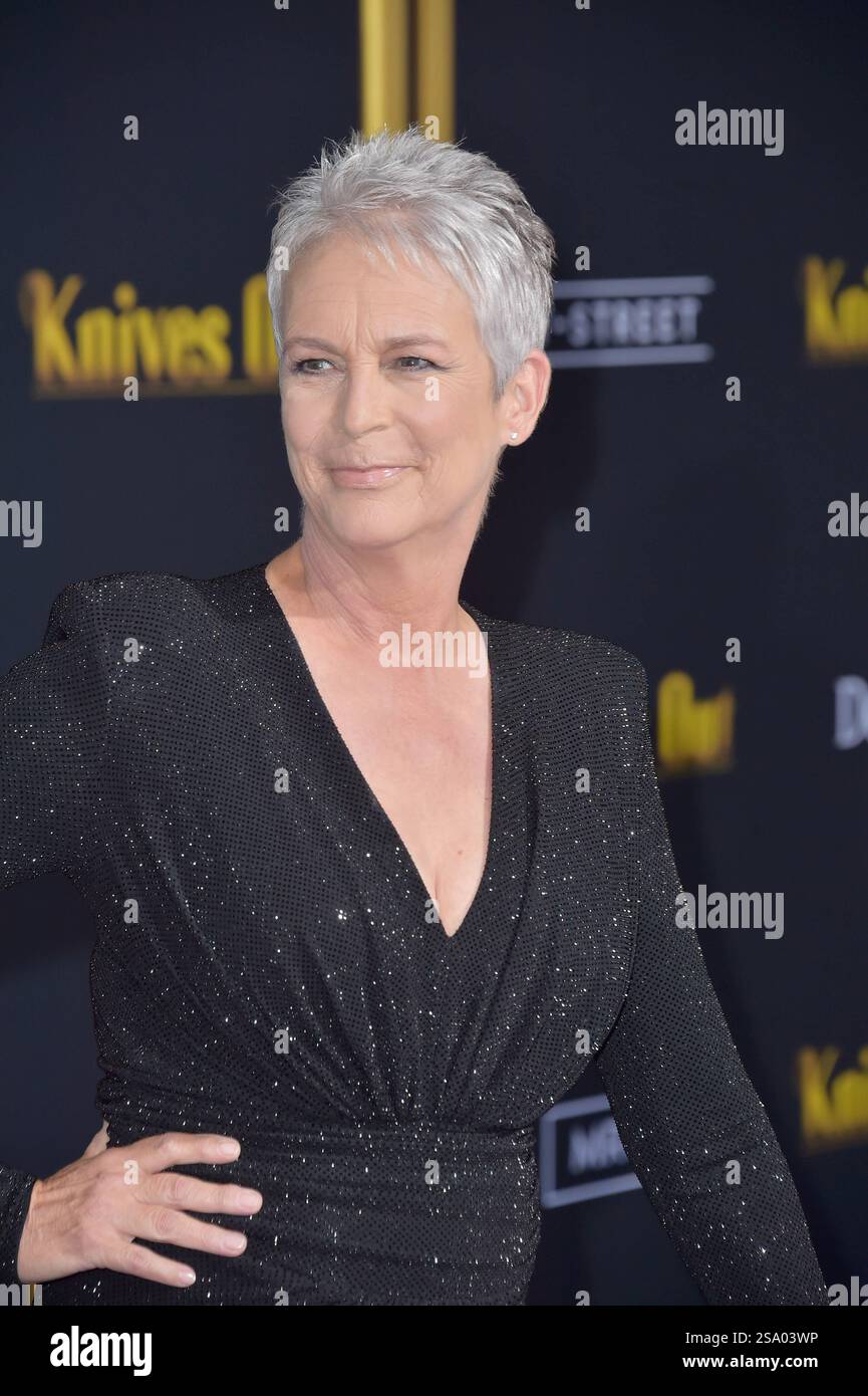 Jamie Lee Curtis at the 'Knives Out' film premiere, Arrivals, Regency ...