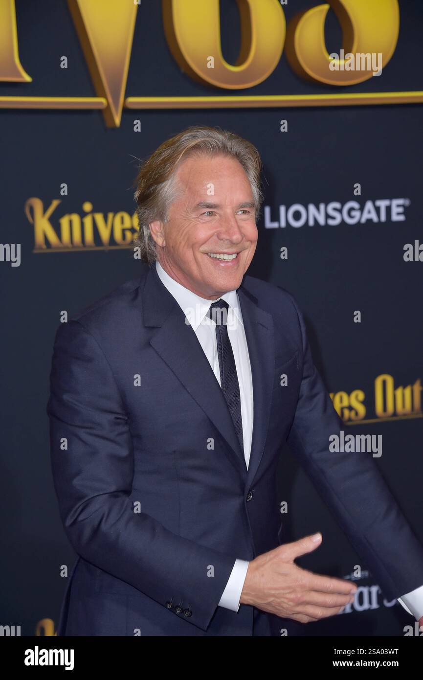 Don Johnson at the 'Knives Out' film premiere, Arrivals, Regency ...
