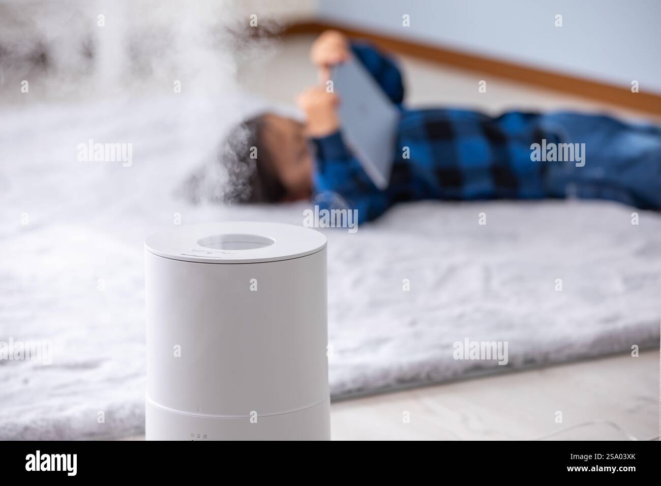 Dry room in winter Humidification Stock Photo - Alamy