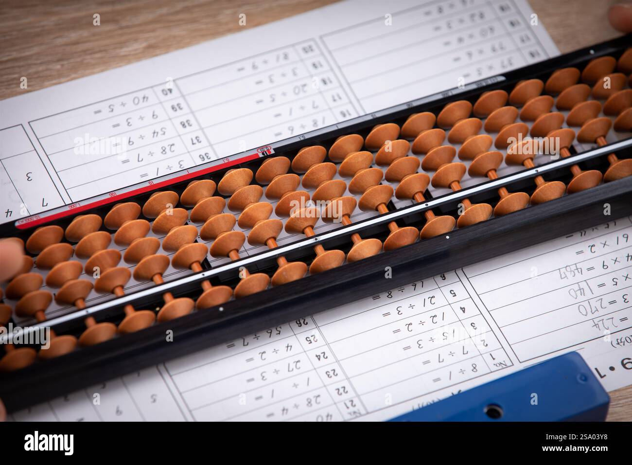 Abacus and calculation problems Stock Photo - Alamy