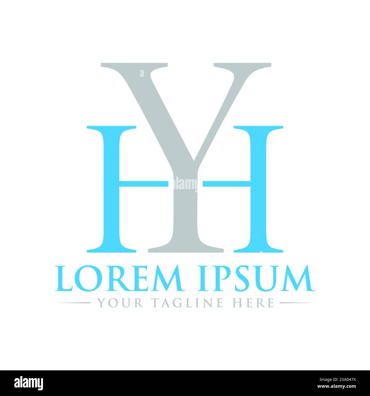 Hy minimal logo design Cut Out Stock Images & Pictures - Alamy