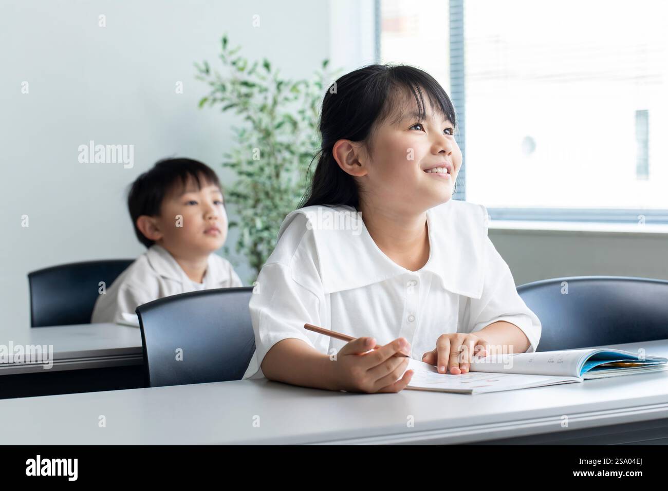 Students taking a class Stock Photo - Alamy