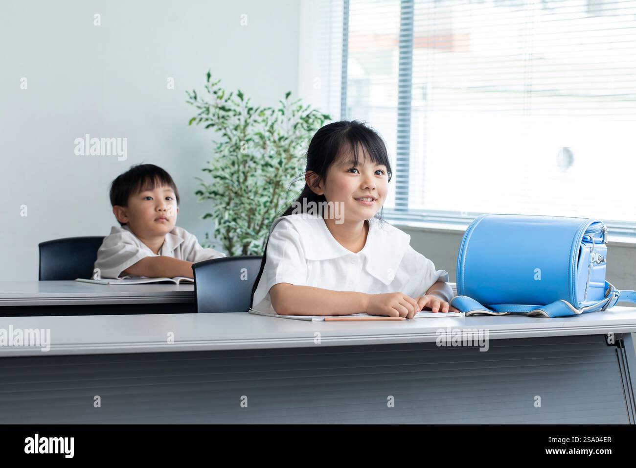 Primary schools student in class Stock Photo - Alamy