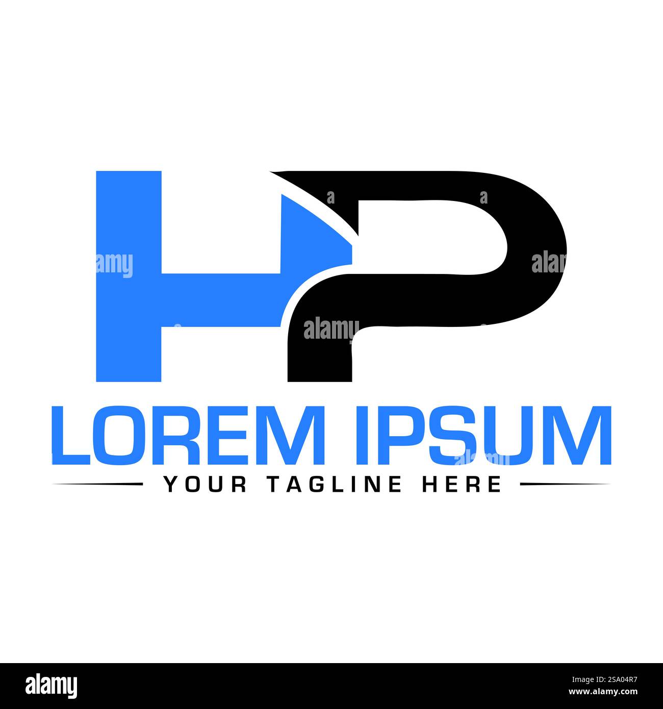 HP Letter Logo Design Stock Vector Image & Art - Alamy