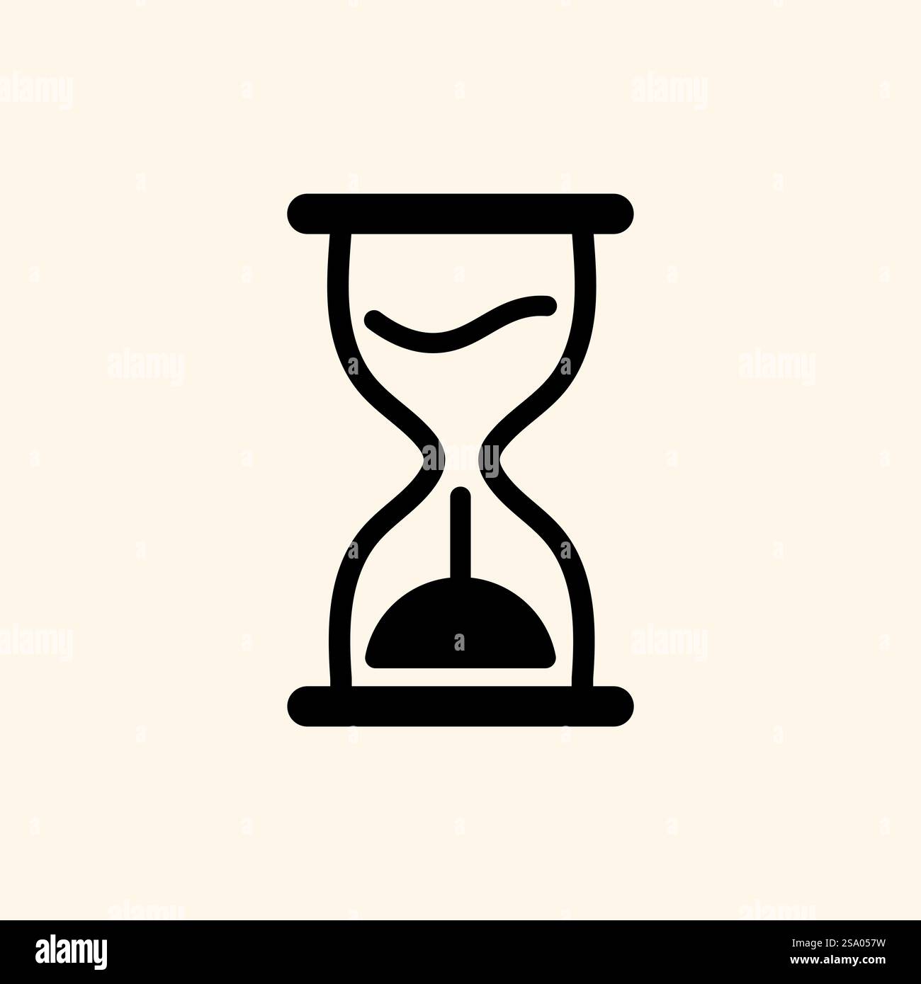 Sleek hourglass logo hi-res stock photography and images - Alamy