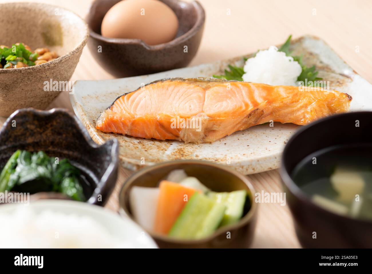 Grilled fish set meal Stock Photo - Alamy