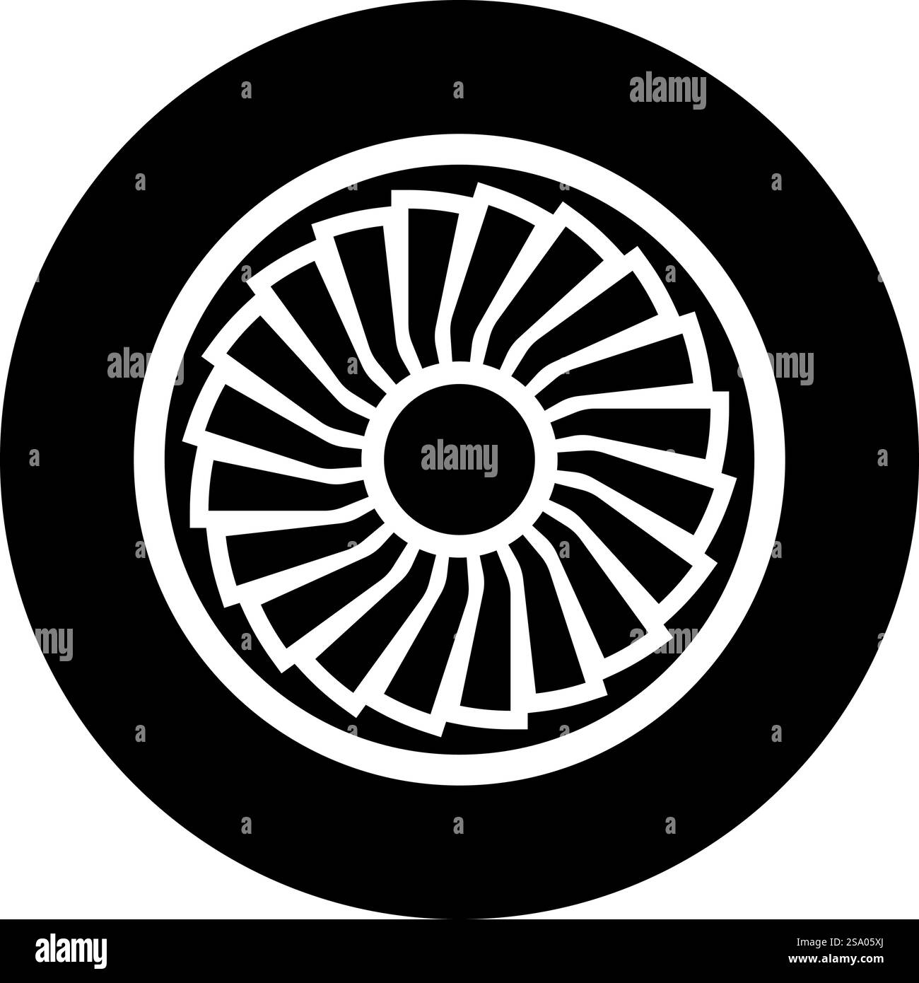 Turbine airplane turbomachine jet engine aircraft motor fan plane icon ...