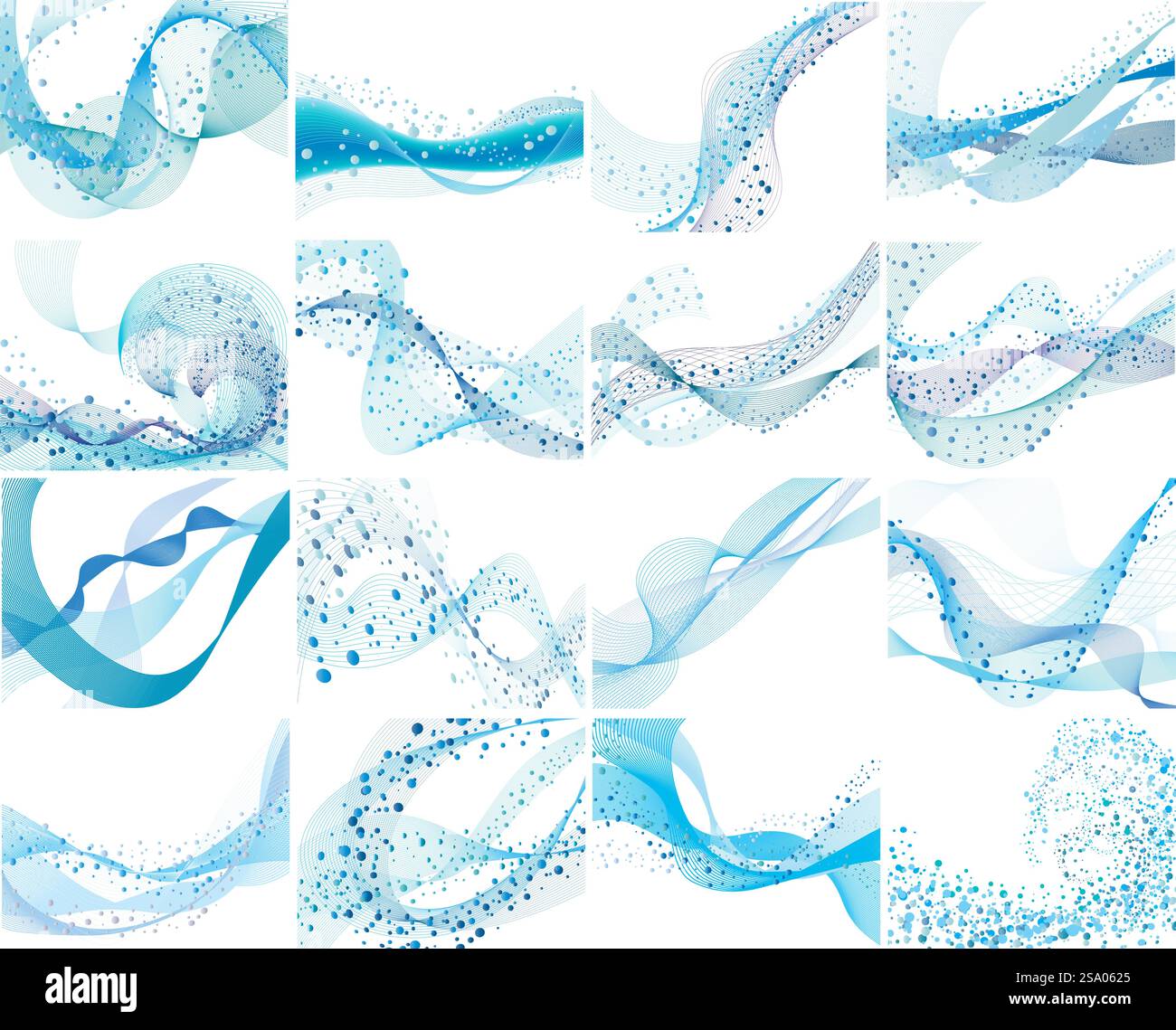 Abstract water vector background set with bubbles of air Stock Vector Image & Art - Alamy