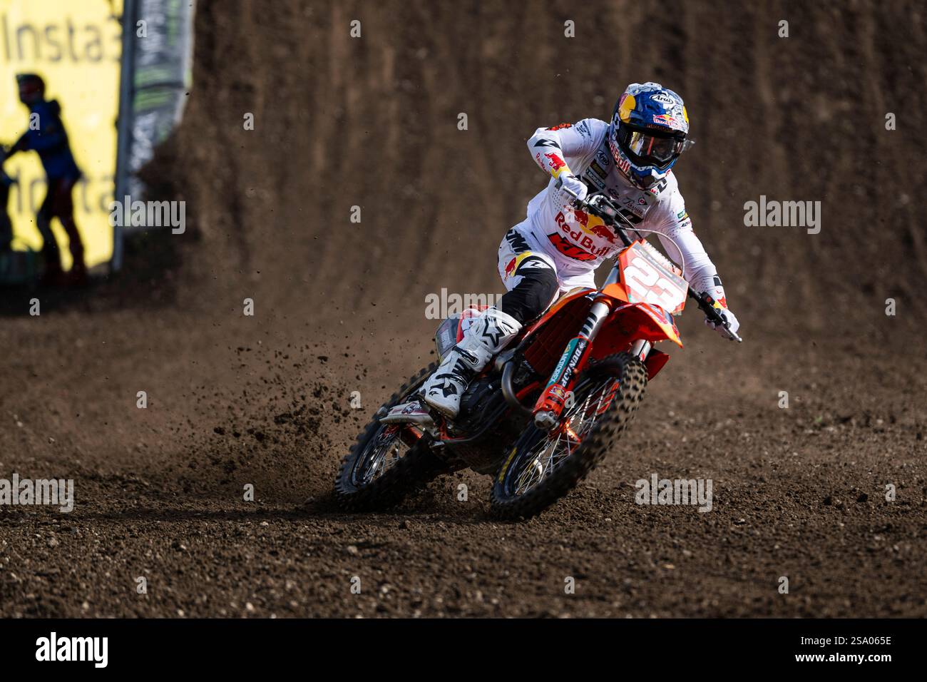 Anaheim, United States. 25th Jan, 2025. Julien Beaumer (23) races to ...