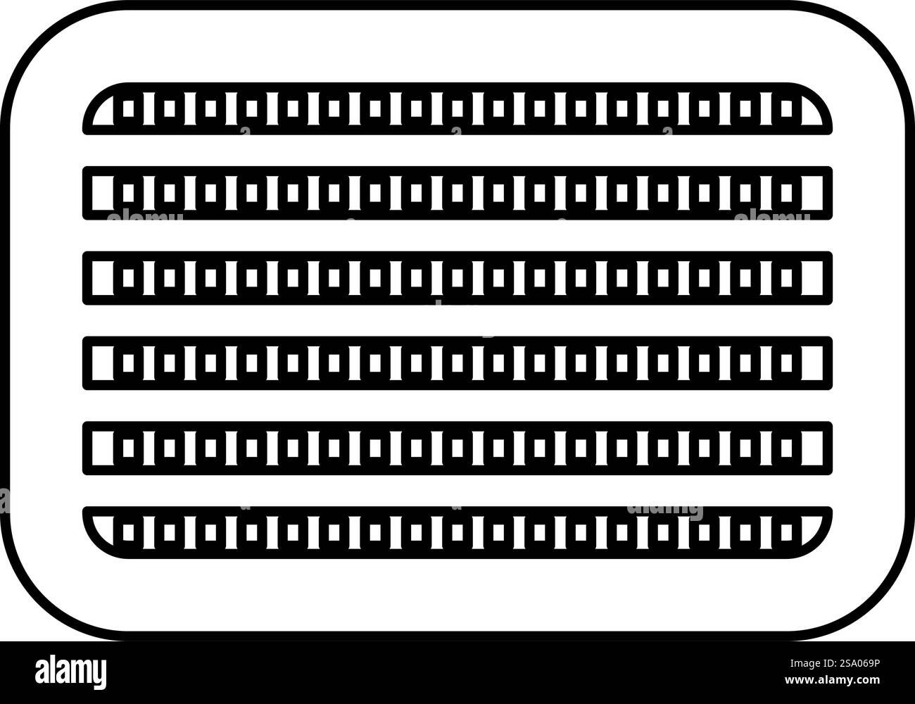 Car radiator vehicle service car parts detail concept contour outline ...