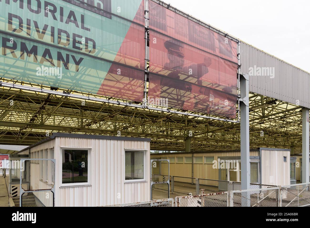 Former control point and passport control booths of ...