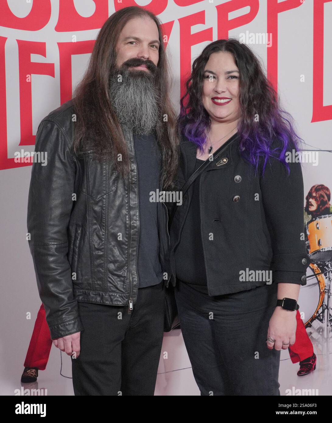 (L-R) Dan Gitlin and guest arrives at the BECOMING LED ZEPPELIN Los ...