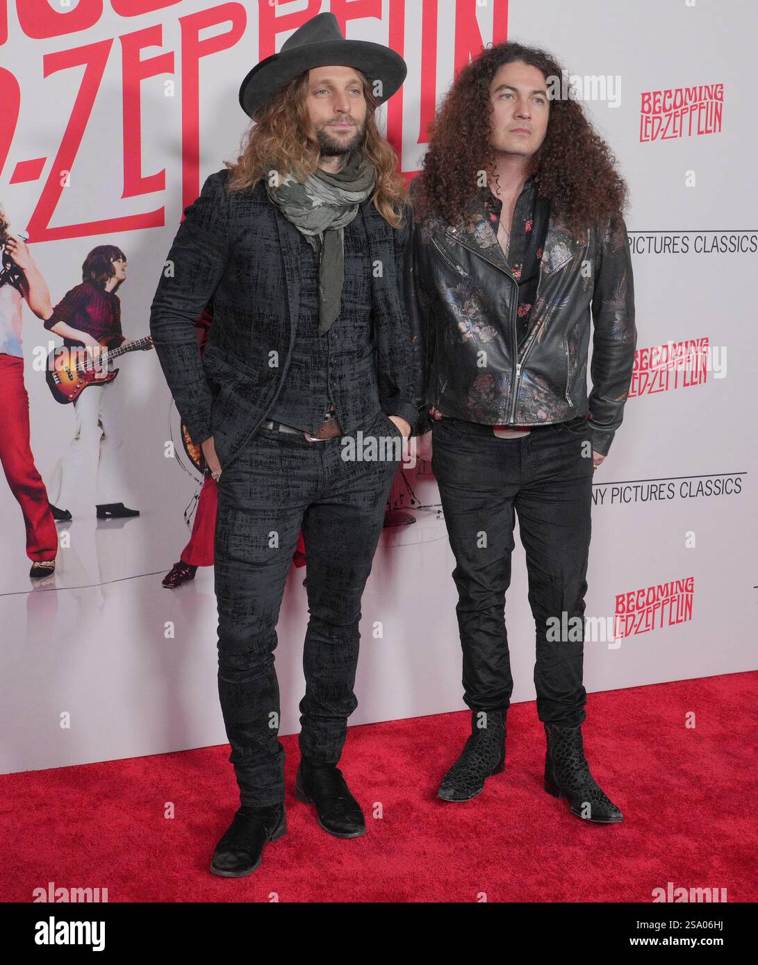 Los Angeles, USA. 27th Jan, 2025. (L-R) Dirty Honey - Marc Labelle and ...