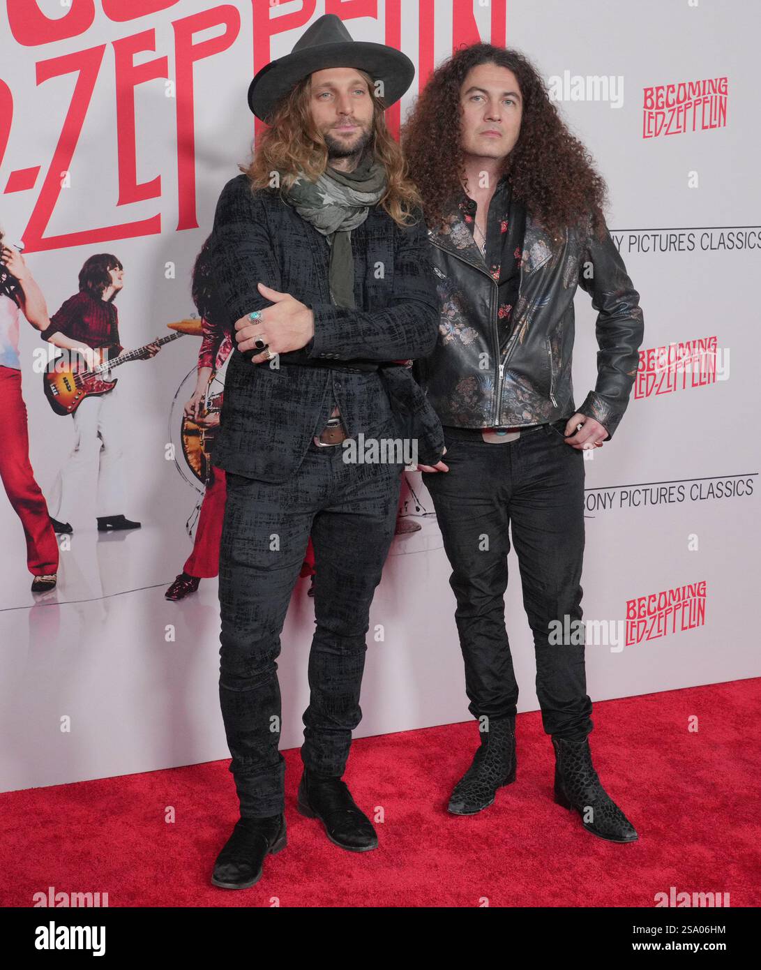 Los Angeles, USA. 27th Jan, 2025. (L-R) Dirty Honey - Marc Labelle and ...