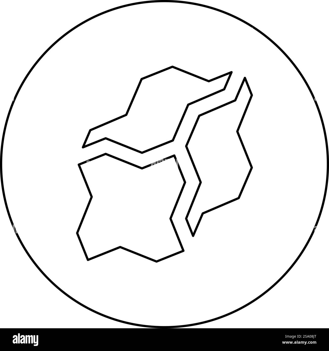 Coal charcoal icon in circle round black color vector illustration ...