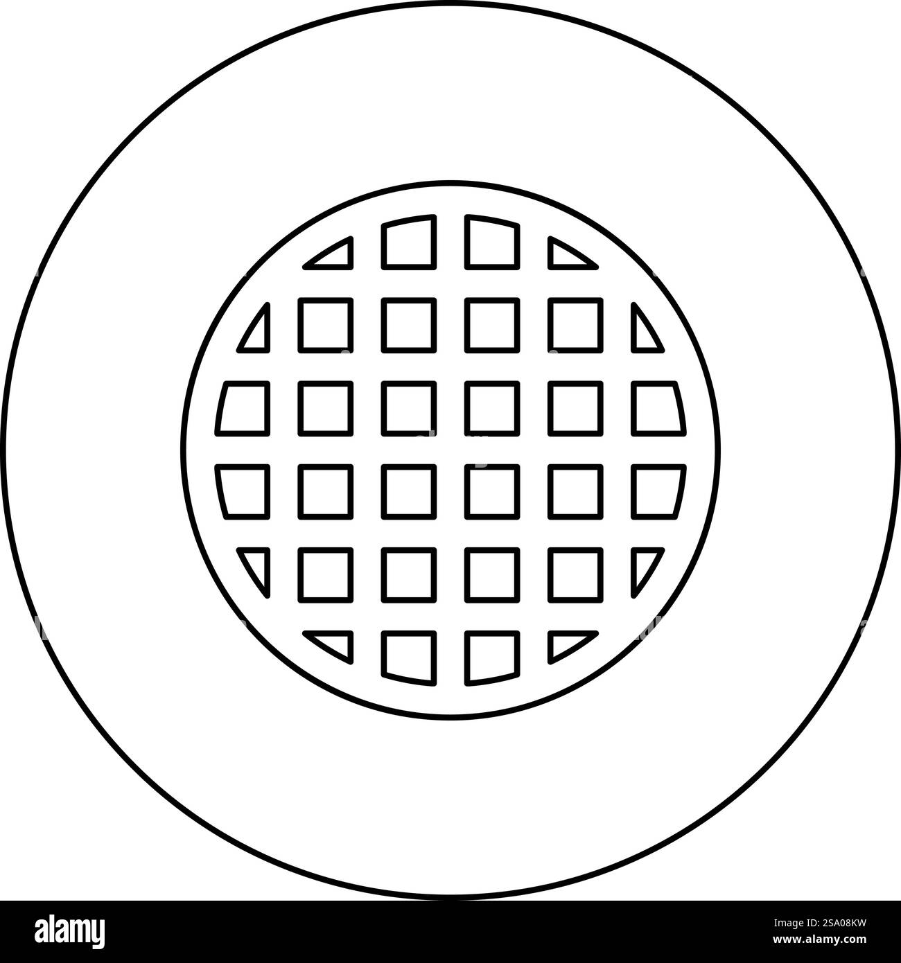 Grating grate lattice trellis net mesh BBQ grill grilling surface round ...