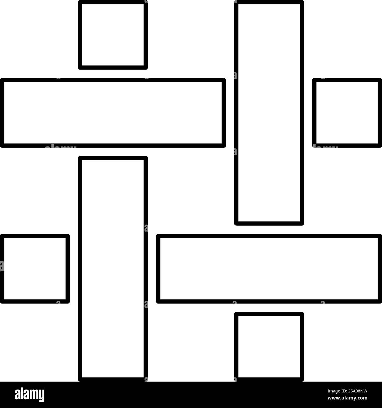 Textile fabric linen texture weaved contour outline line icon black ...