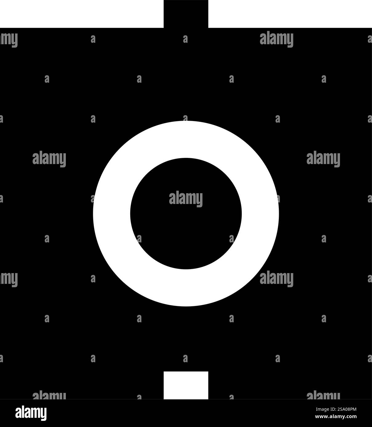 Optic connector port fiber cable laser beam icon black color vector ...