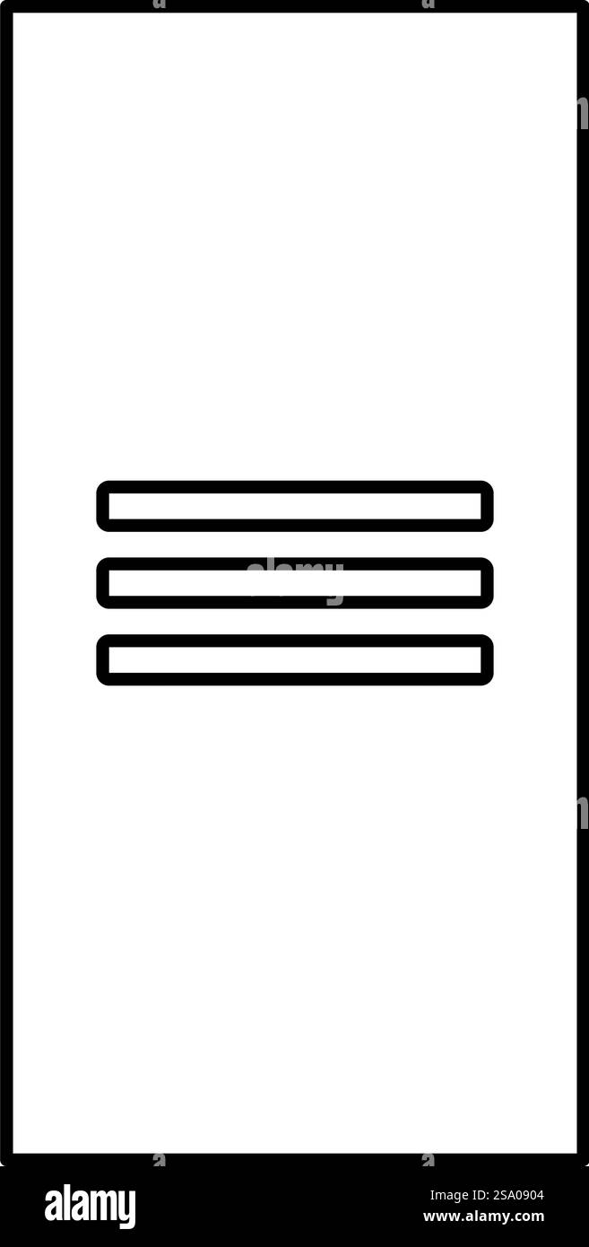 Metal cabinet steel locker box contour outline line icon black color ...