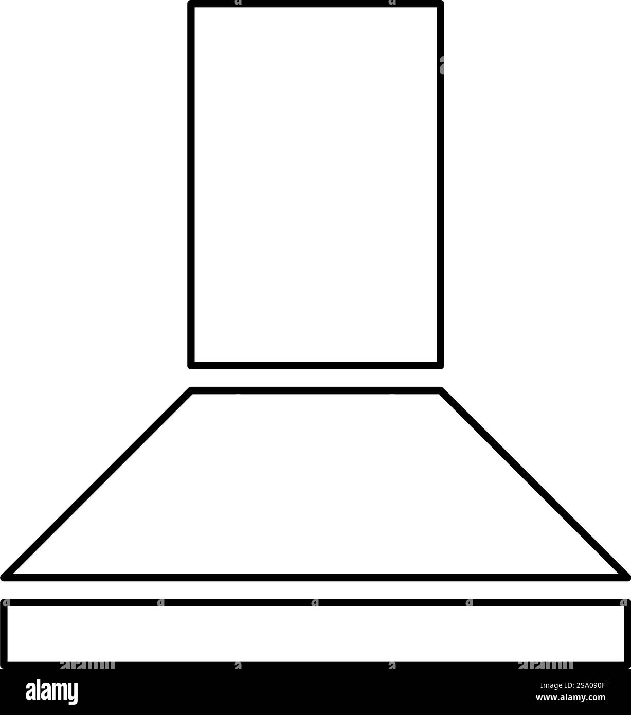 Hood for the kitchen kitchen cooker domestic appliances contour outline ...