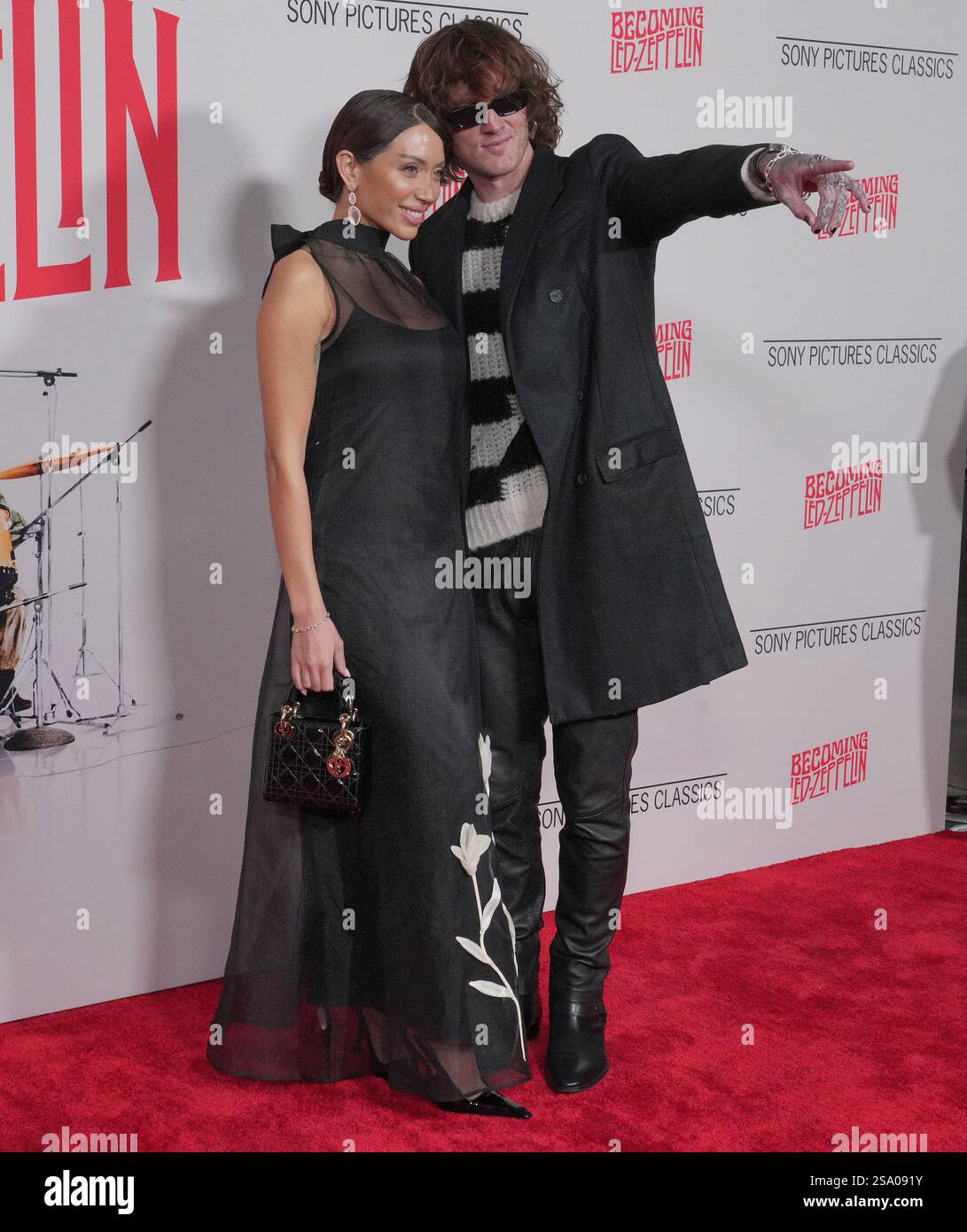 (L-R) Rosalie Jackson and Jager Henry Bonham arrives at the BECOMING ...