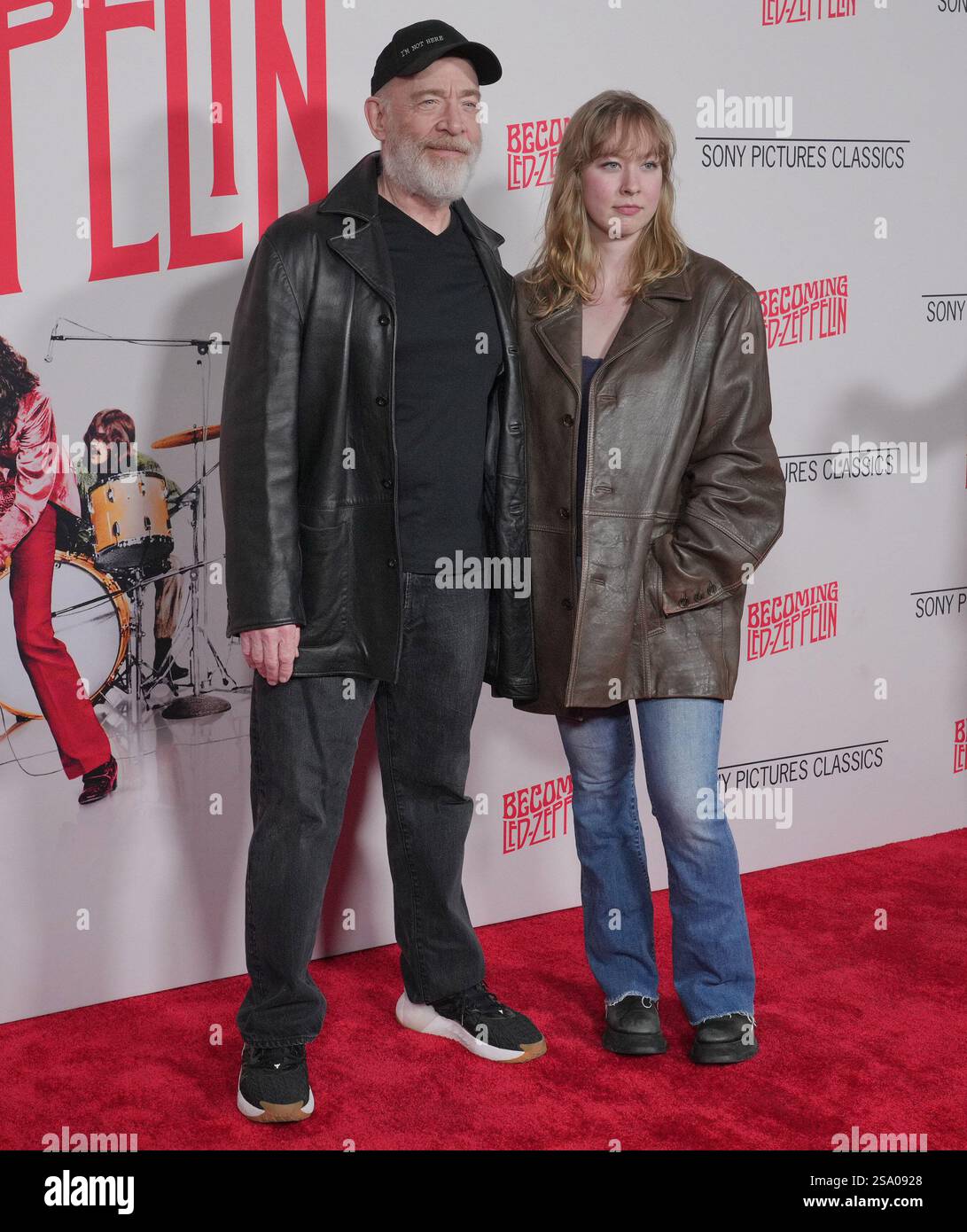 Los Angeles, USA. 27th Jan, 2025. (L-R) J.K. Simmons and Daughter ...