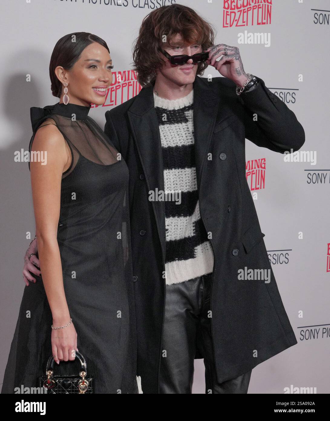 Los Angeles, USA. 27th Jan, 2025. (L-R) Rosalie Jackson and Jager Henry ...