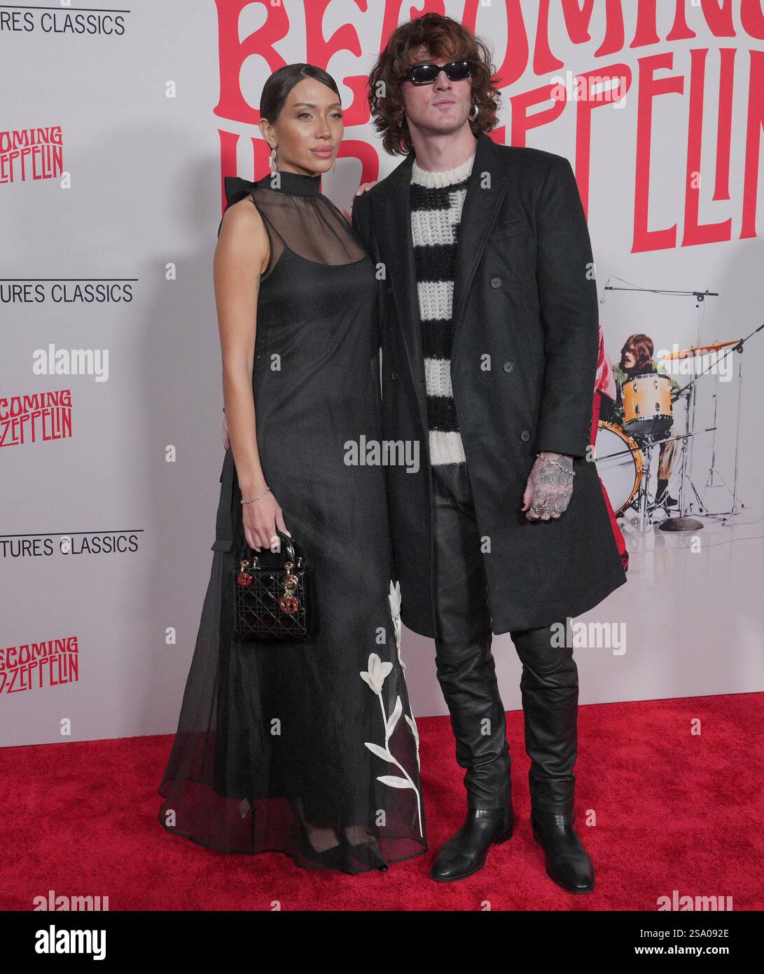 (L-R) Rosalie Jackson and Jager Henry Bonham arrives at the BECOMING ...