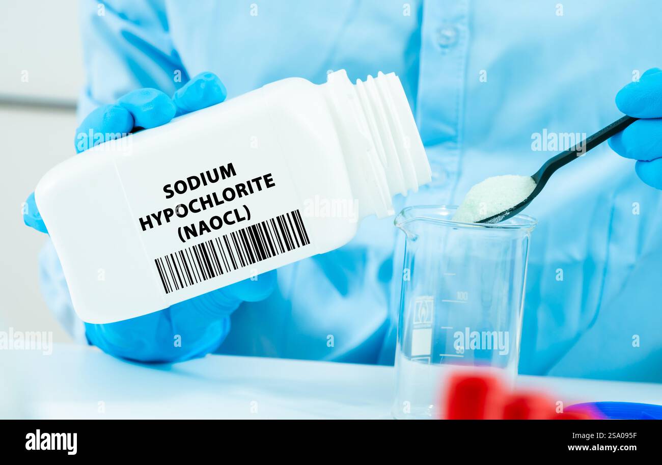 Sodium Hypochlorite (NaOCl) Used in water treatment, disinfectants, and ...