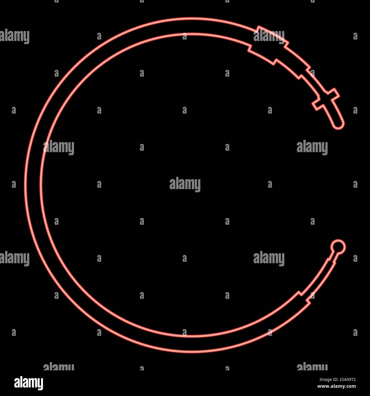 Neon cable for gas clutch car pull manual transmission rope part red ...