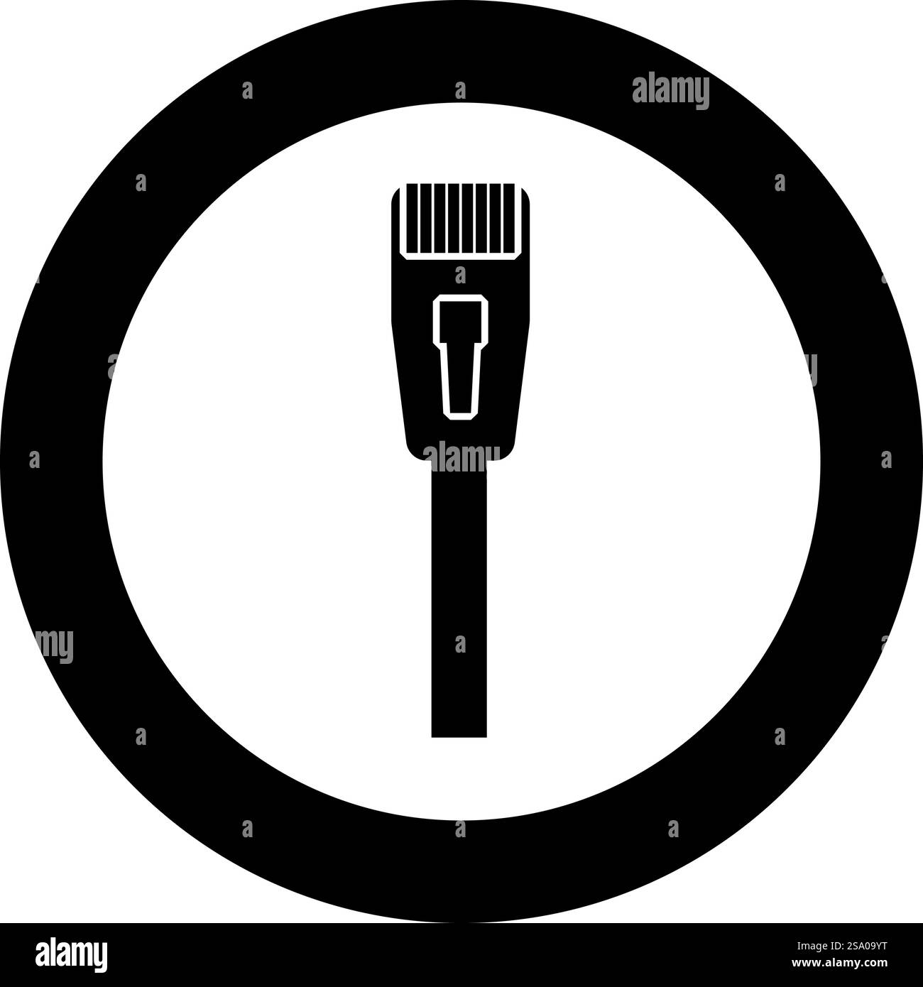 Connector with wire technology ethernet rj45 internet concept cable ...