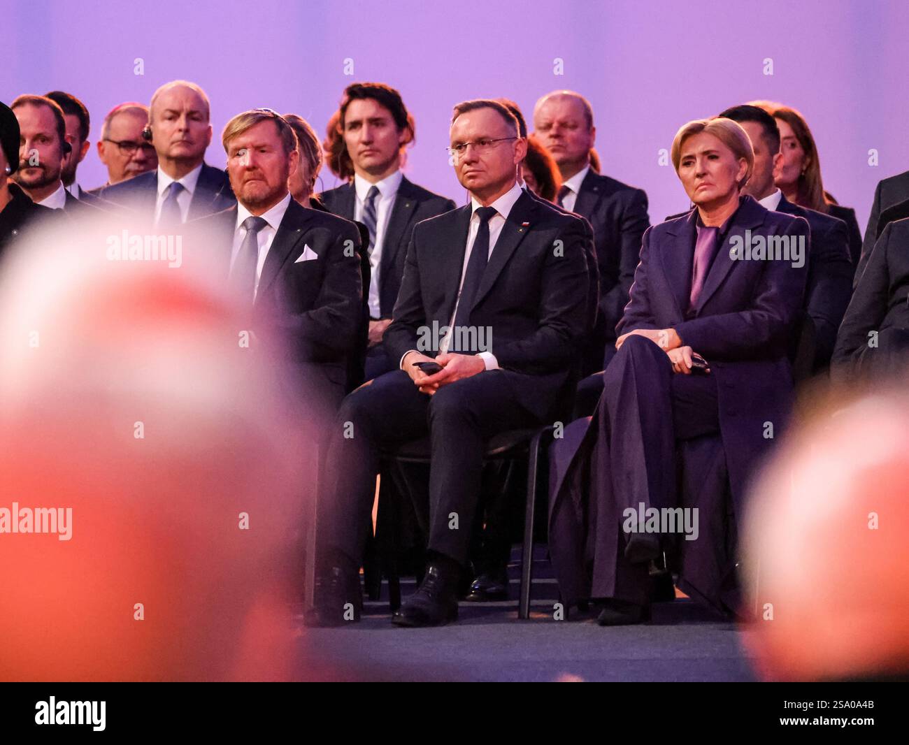 President of Poland Andrzej Duda and his wife Agata Kornhauser-Duda ...