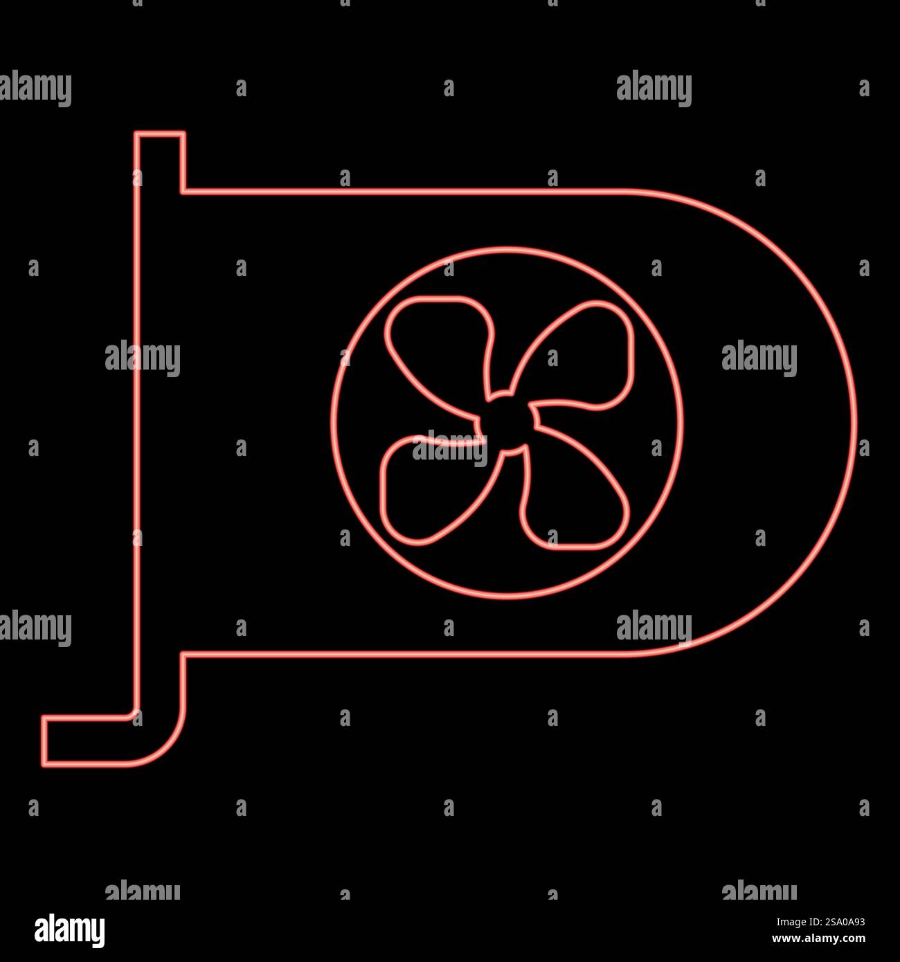 Neon graphic card GPU PC personal computer hardware components red ...