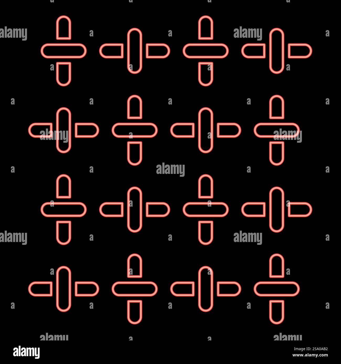 Neon textile fabric linen texture weaved red color vector illustration ...