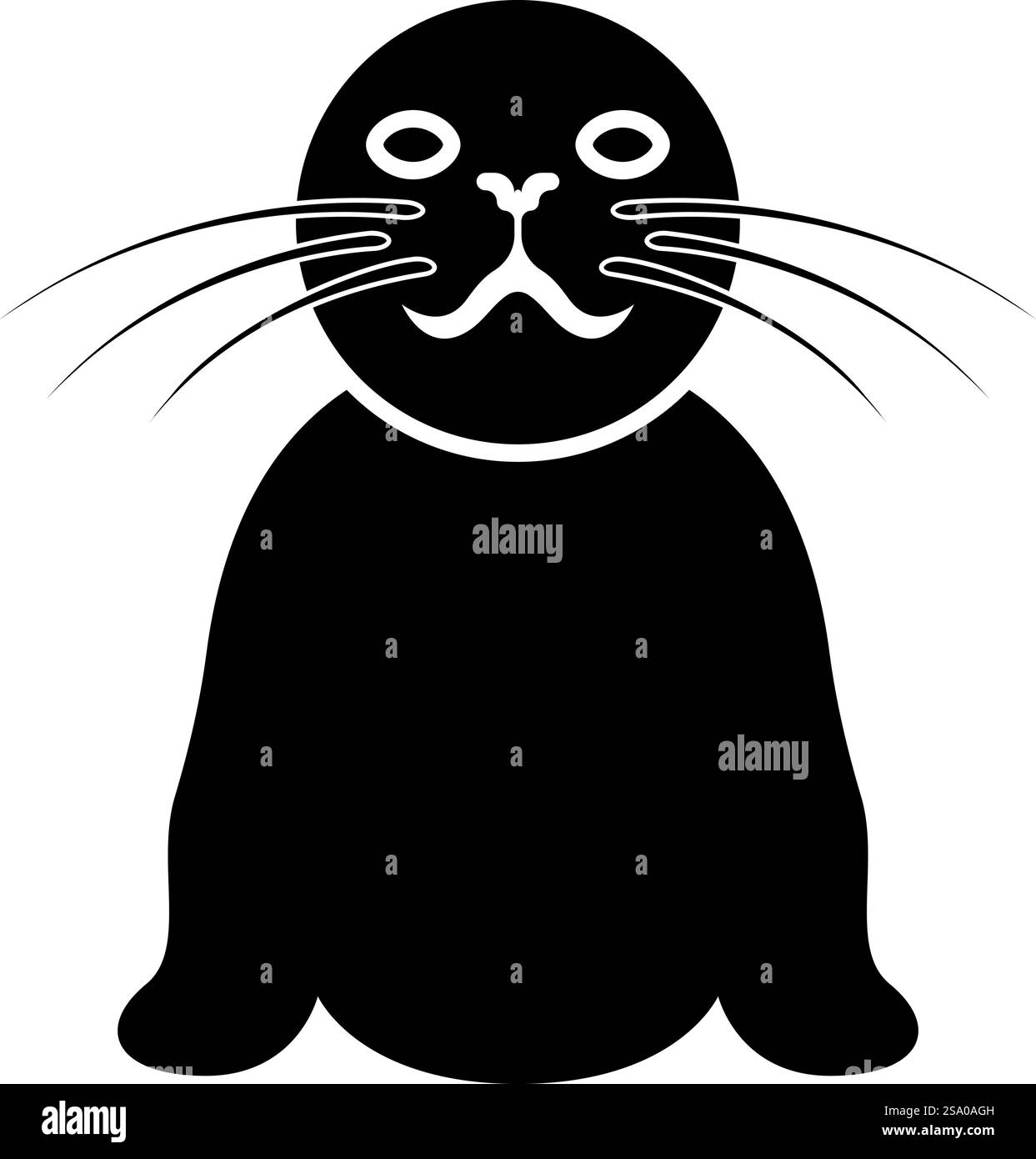 Seal icon black color vector illustration image flat style simple. Seal ...