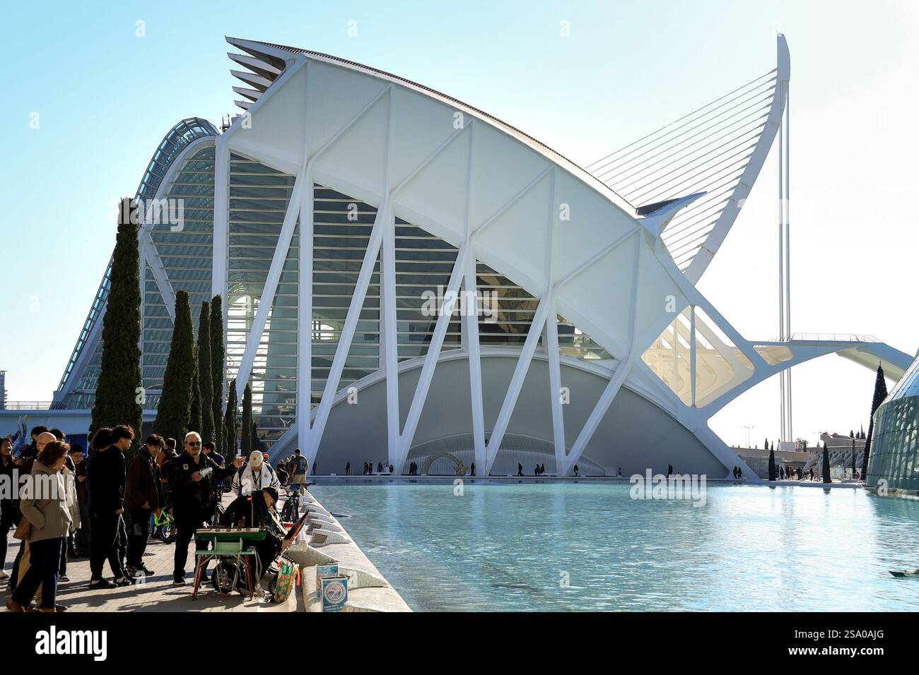 Valencia, Spain- December 27, 2024: Science Museum Principe Felipe ...