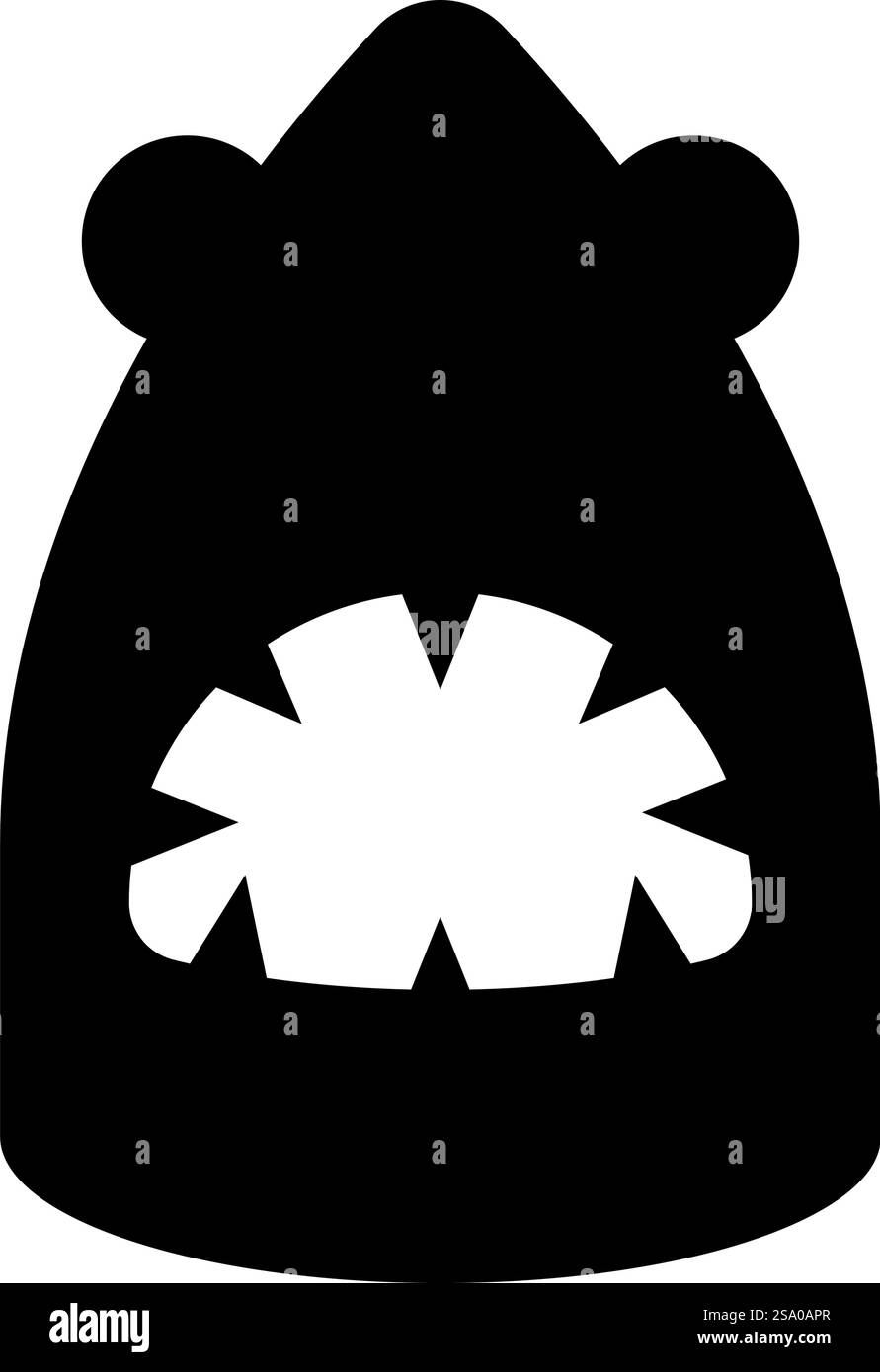 Shark head icon black color vector illustration image flat style simple ...