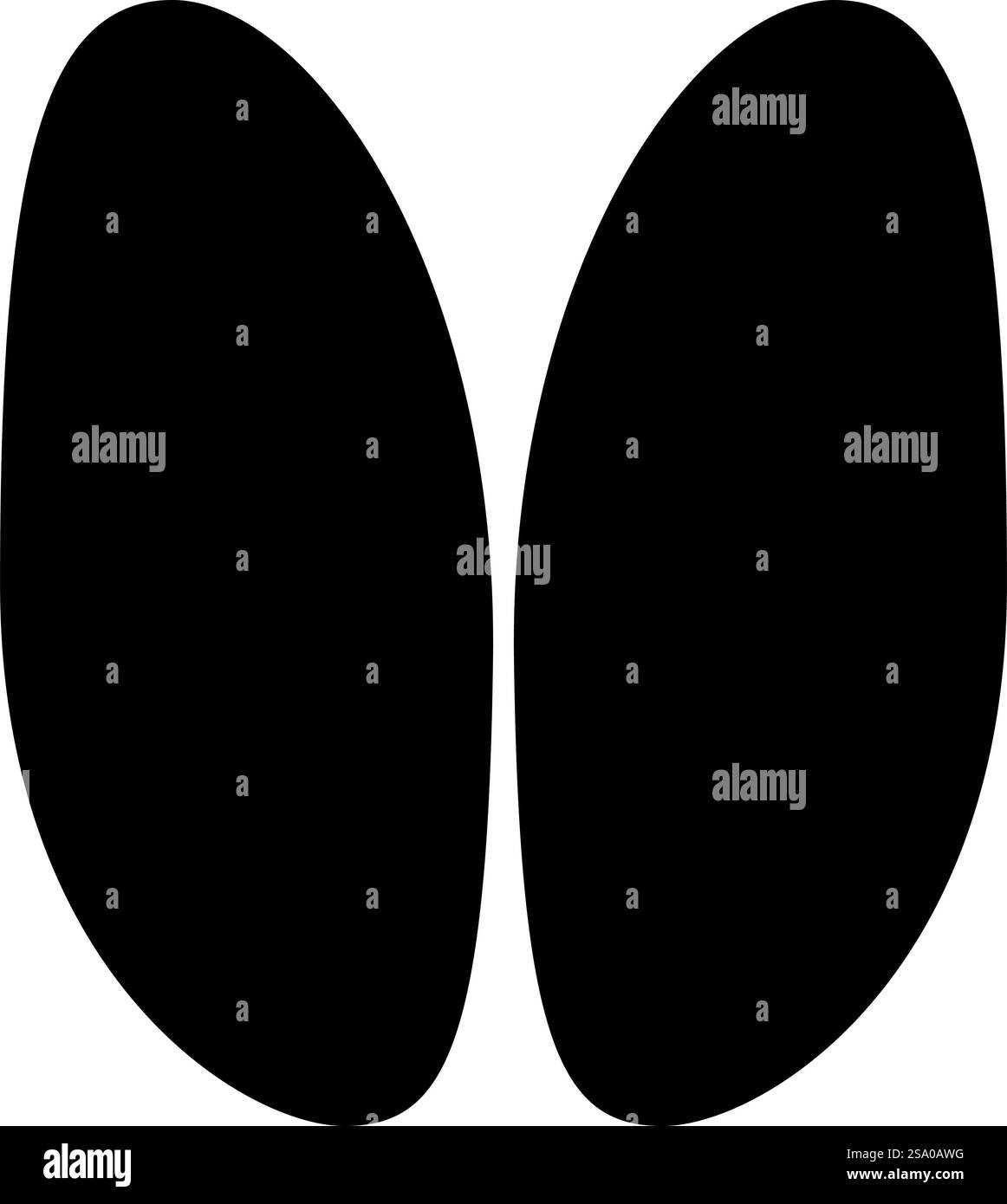 Hoof print sheep ewe ram wether icon black color vector illustration ...