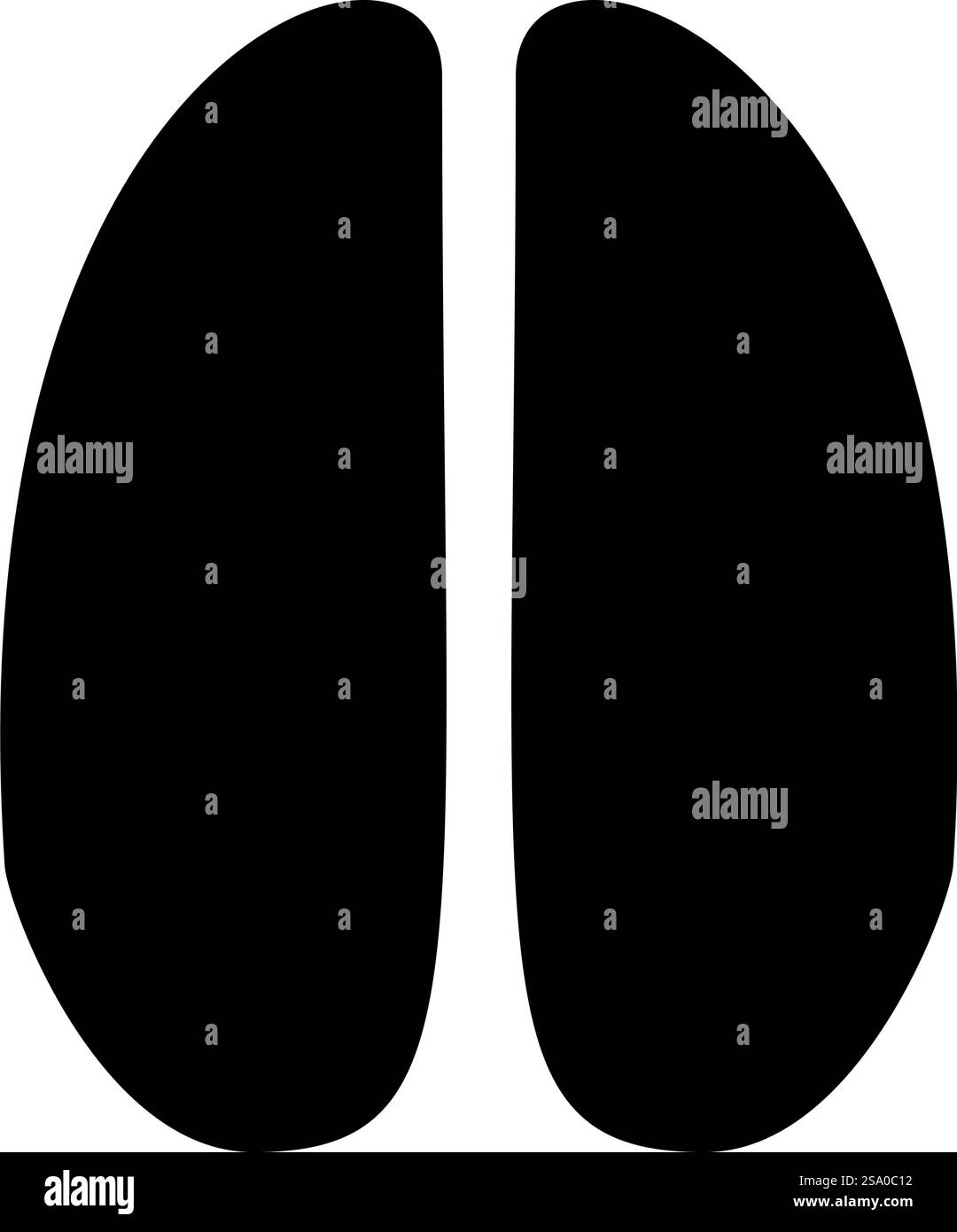 Hoof print deer icon black color vector illustration image flat style ...